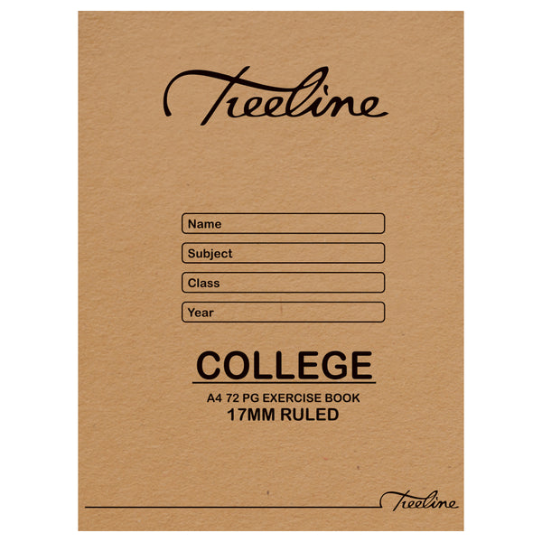 Shop Stationery | A4 17mm ruled, College Exercise Book, 72 page ...