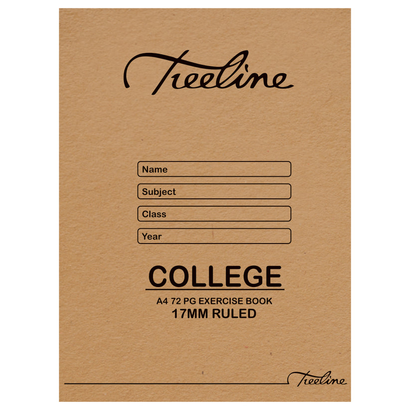 Shop Stationery | A4 17mm ruled, College Exercise Book, 72 page ...
