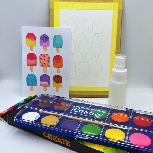 Arts & crafts | Ice-Cream DIY watercolour paint kit – Scribble and Scratch