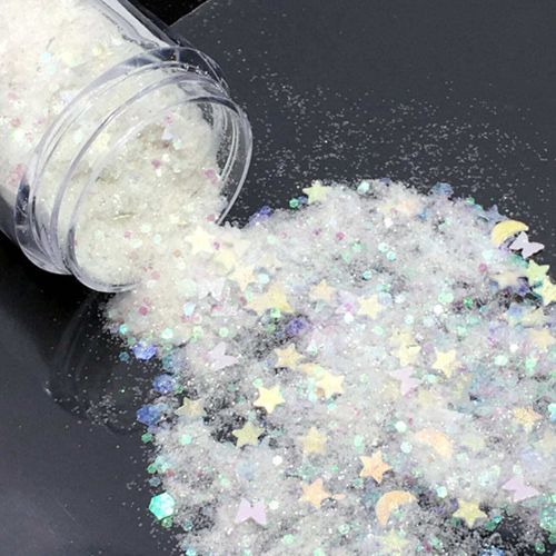Shop Crafts for Kids | Mixed Glitter & Sequins, White | Shop Online ...